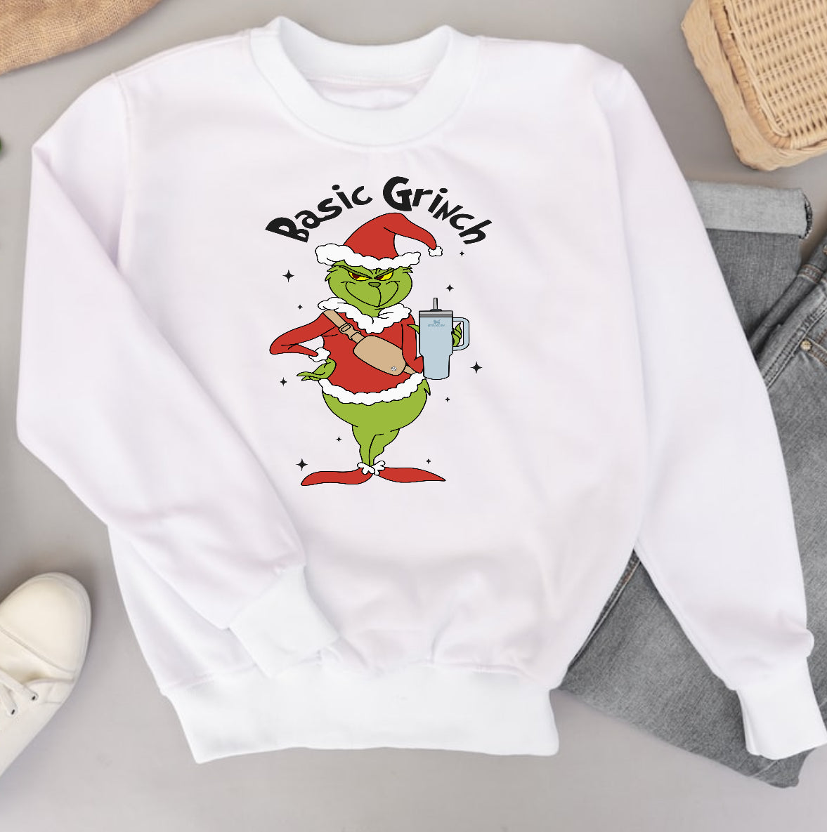 Red basic grinch – Material Girl Customs